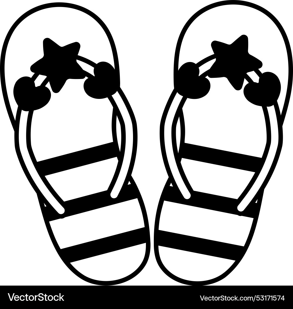 Slippers Royalty Free Vector Image - VectorStock