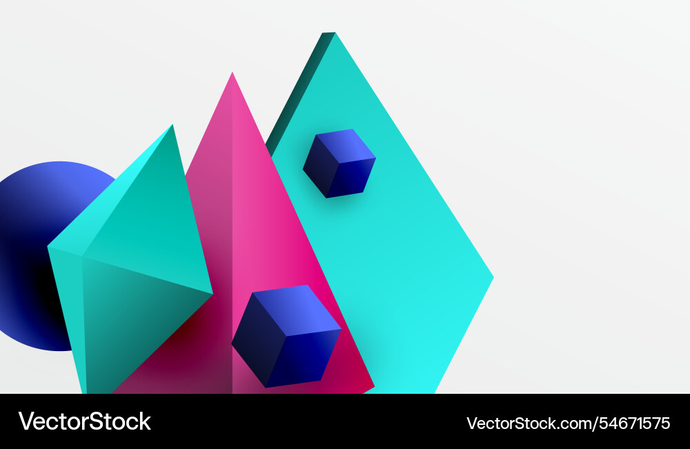 Abstract design showcasing isometric cubes Vector Image