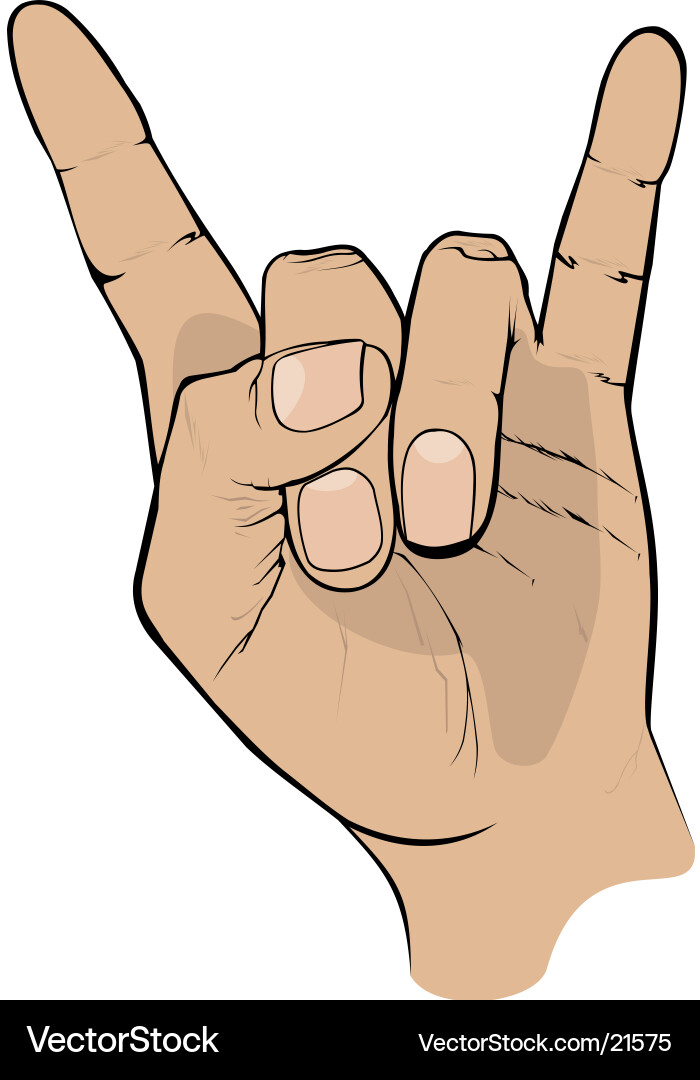 Hand gesture Royalty Free Vector Image - VectorStock