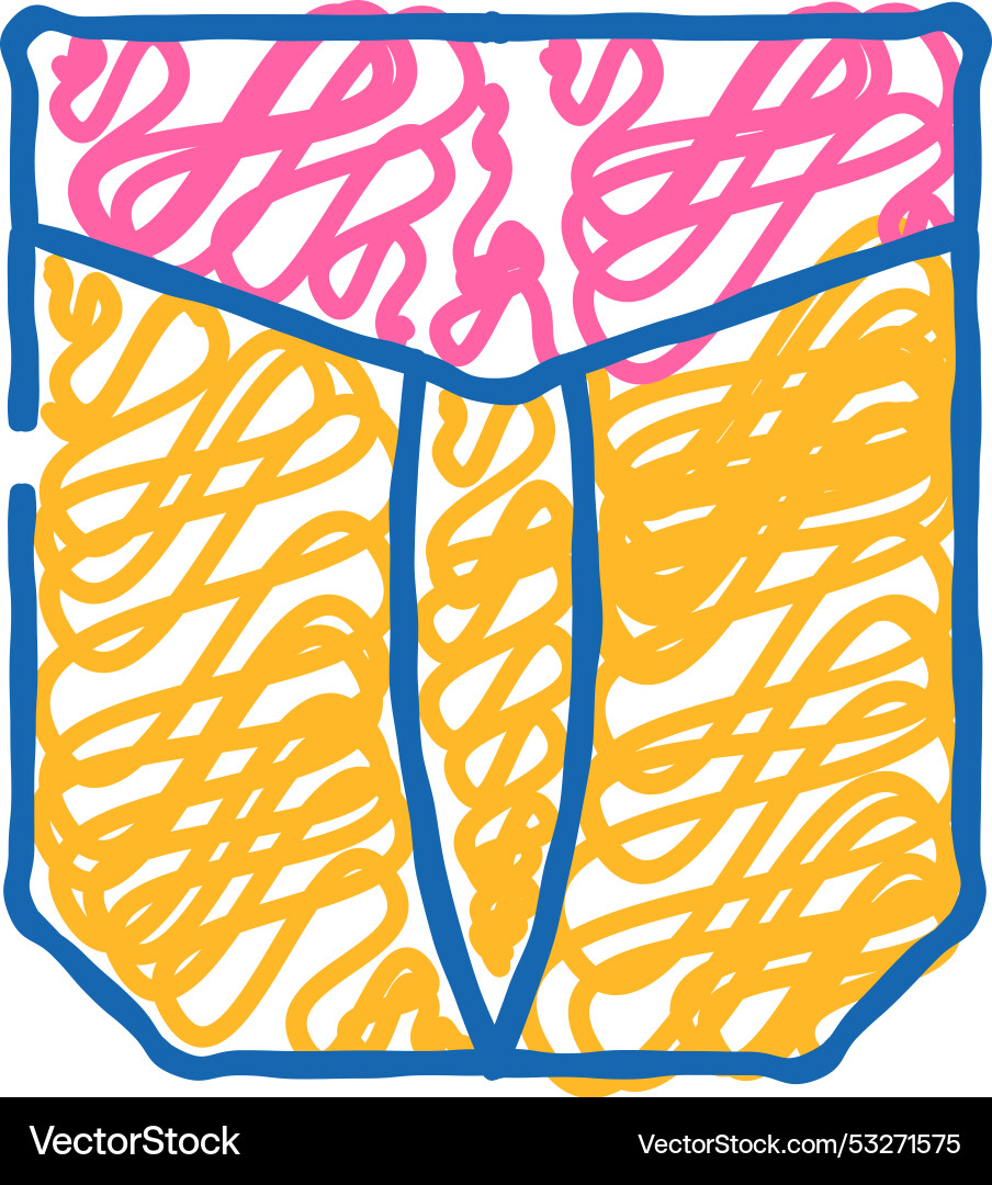 Outside pocket icon doodle Royalty Free Vector Image