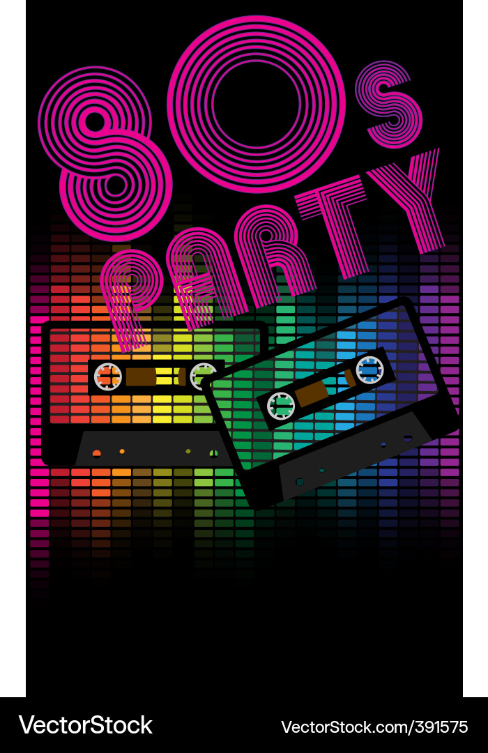 Retro party background Royalty Free Vector Image