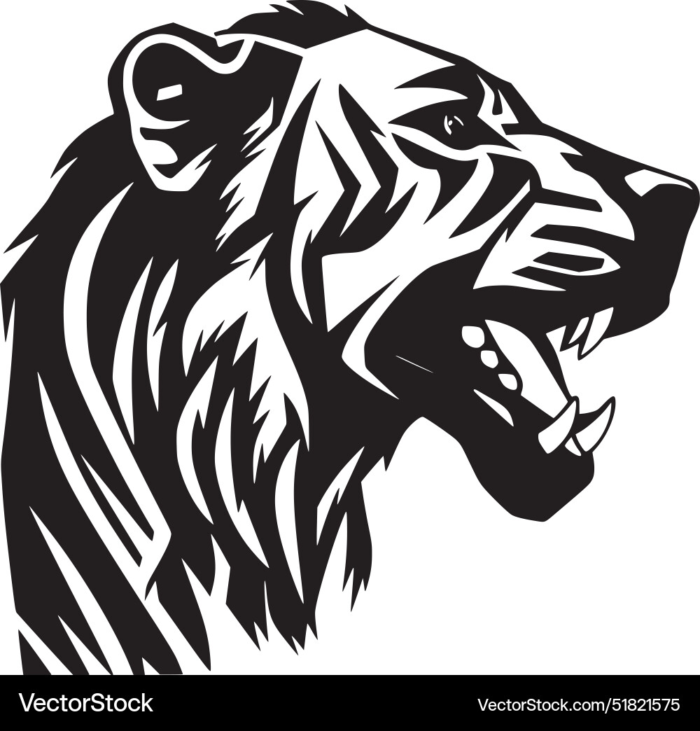 Rhodesian - black and white Royalty Free Vector Image