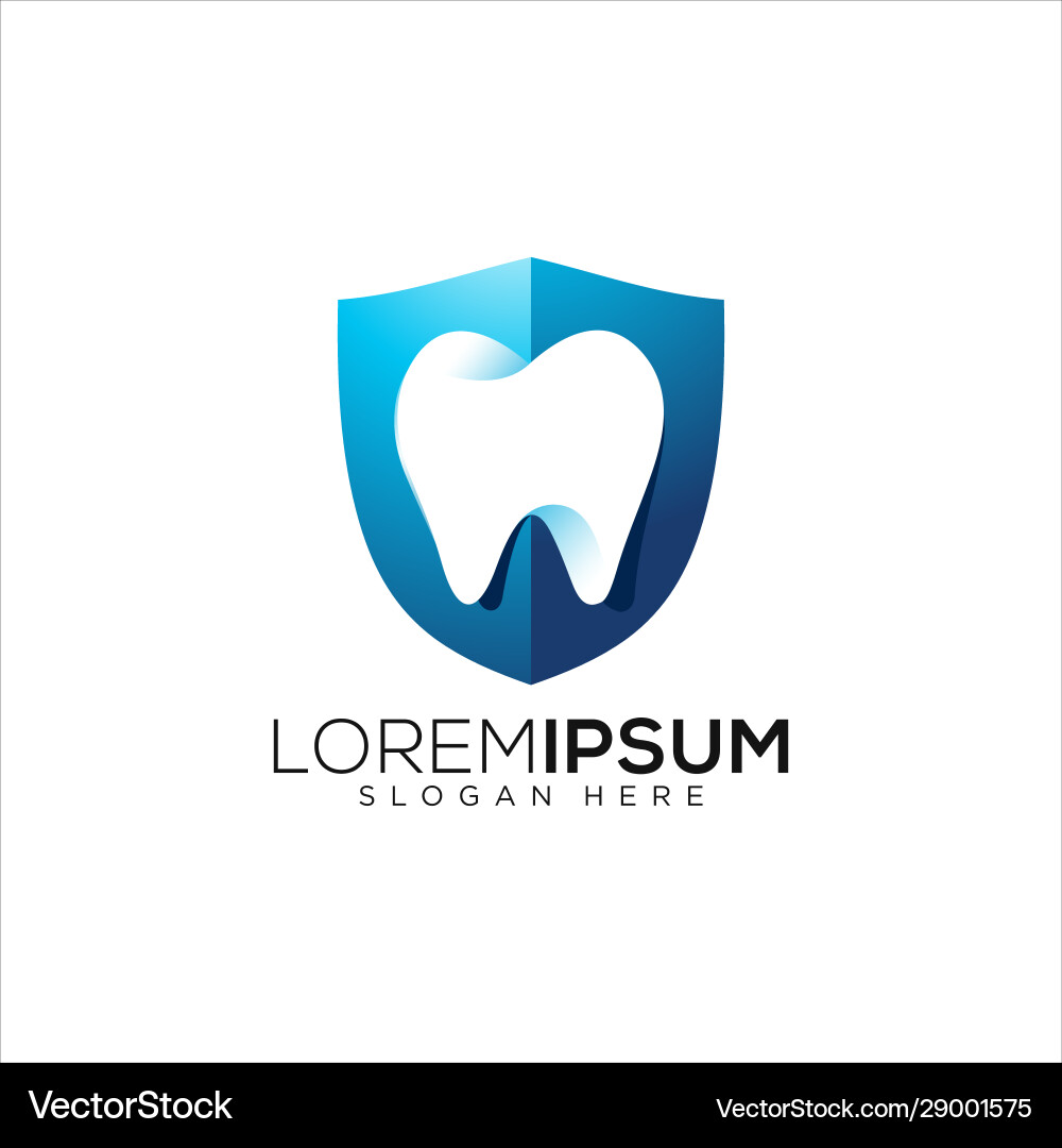 Tooth logo design Royalty Free Vector Image - VectorStock