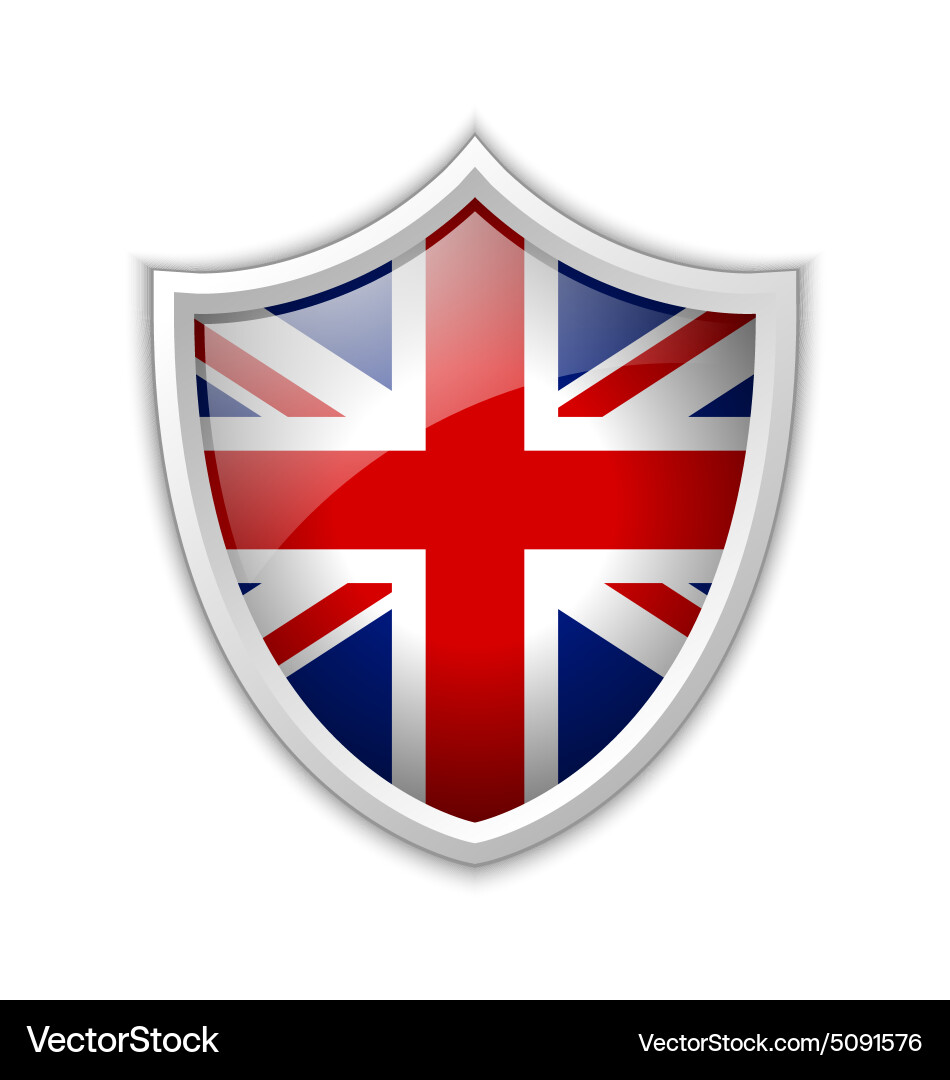 British shield Royalty Free Vector Image - VectorStock