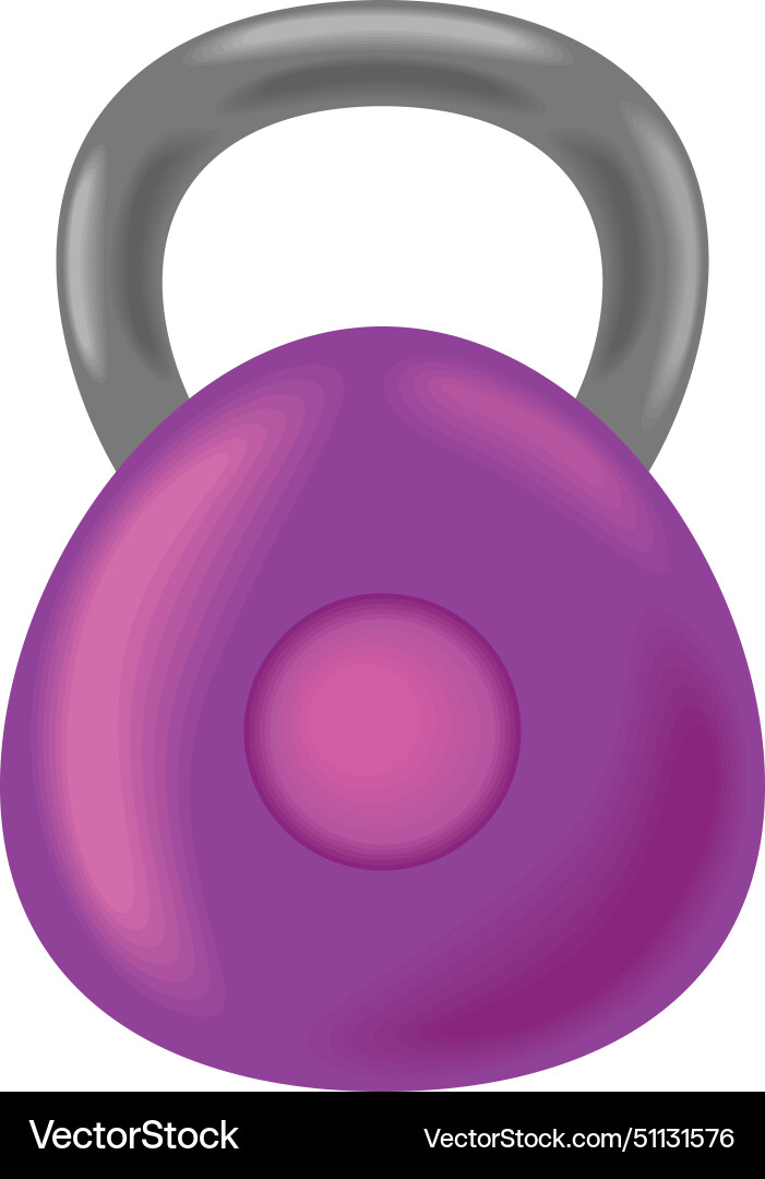 Gym equipment kettlebell Royalty Free Vector Image