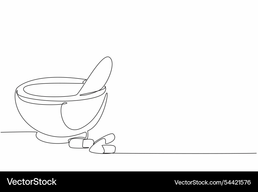 National pharmacist day one single line drawing Vector Image