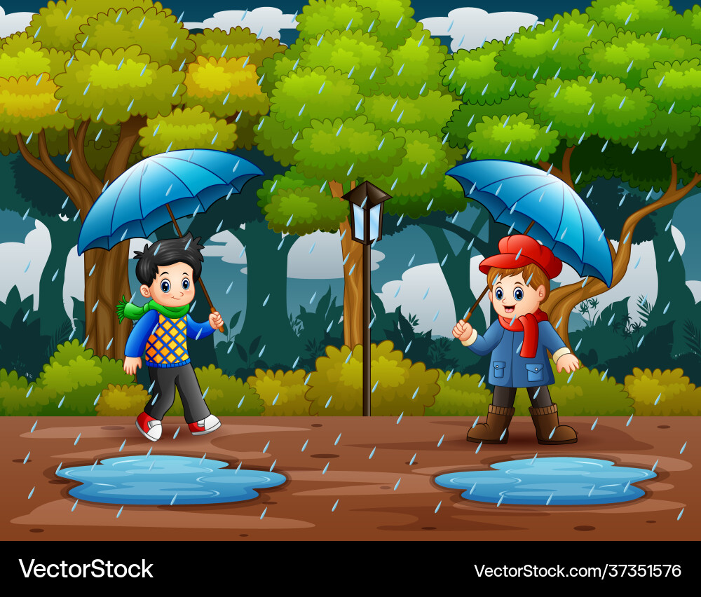 Rainy Season Clip Art Rainy Season Background With Clouds, Raindrops