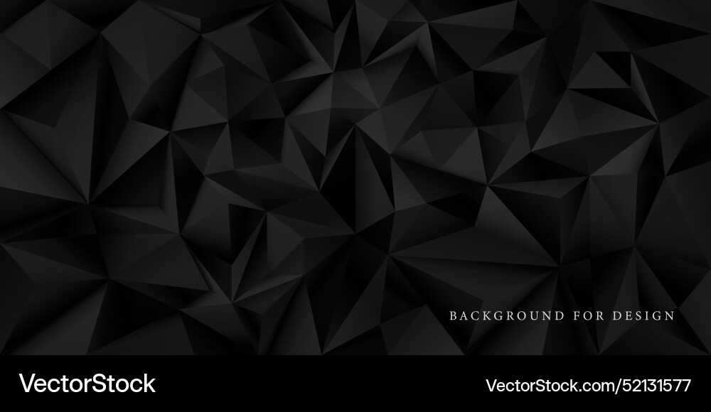 Black abstract geometric pattern dark Royalty Free Vector