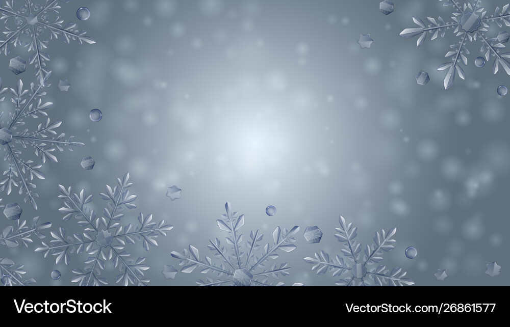 Composition big translucent christmas Royalty Free Vector