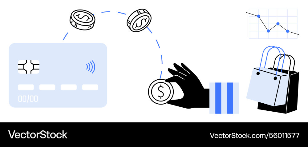 Digital payment methods financial transactions Vector Image