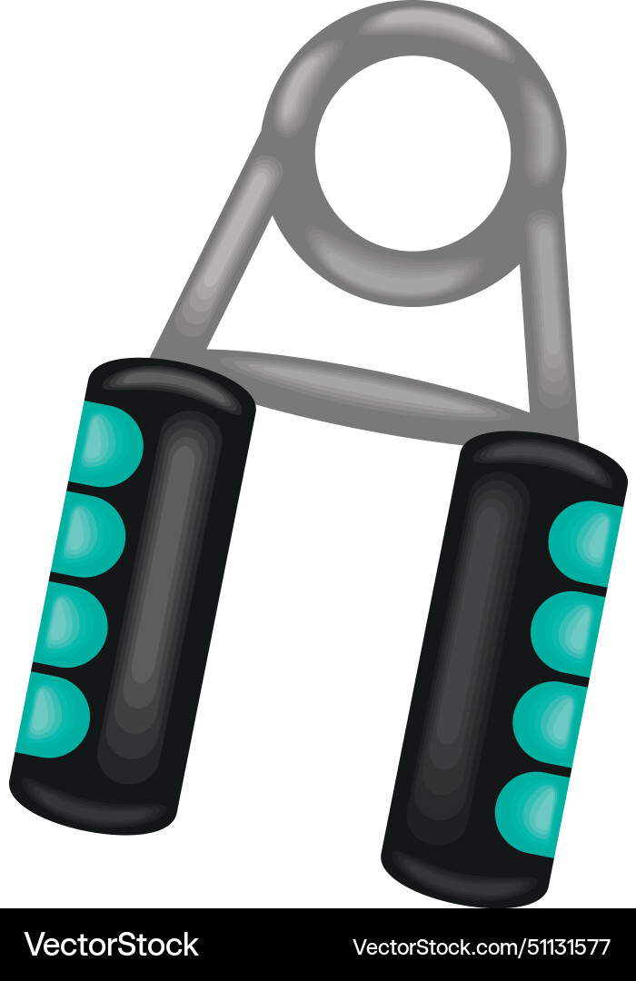 Gym equipment hand grip Royalty Free Vector Image