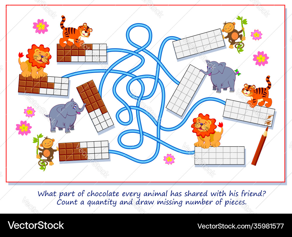 Math education for little children what part Vector Image