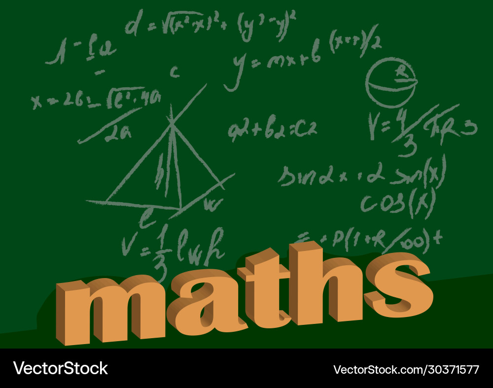 Maths background Royalty Free Vector Image - VectorStock
