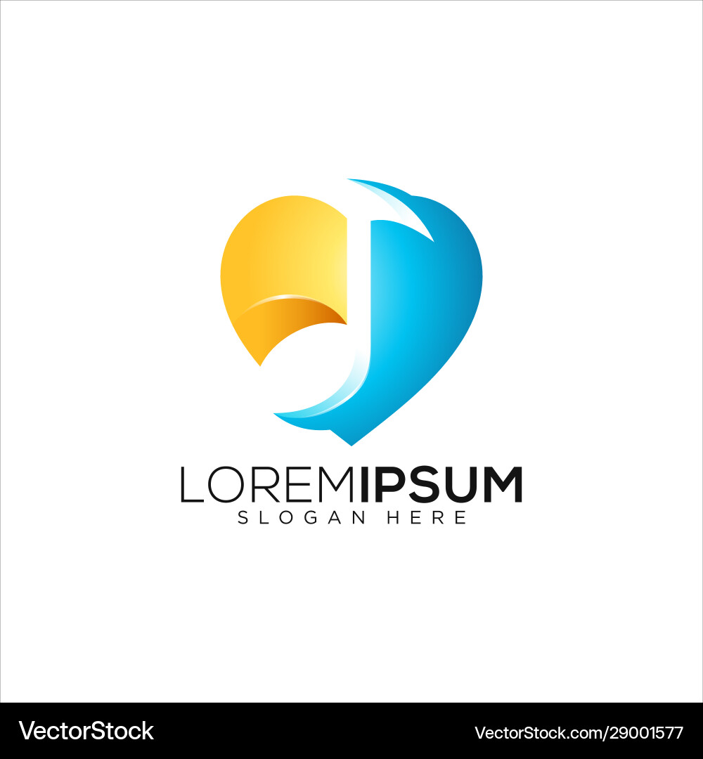 Music tune logo premium Royalty Free Vector Image