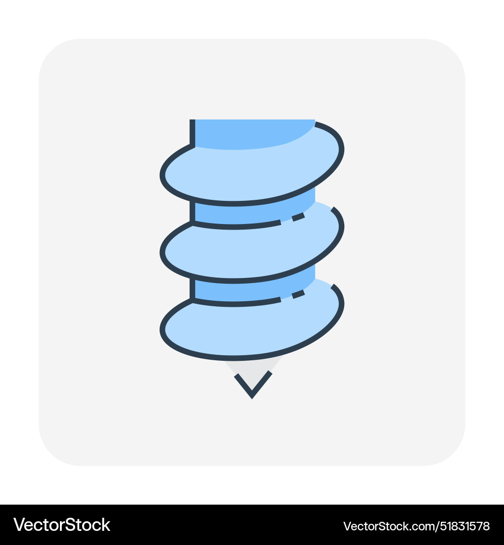 Earth auger drill bit geotechnical engineering Vector Image