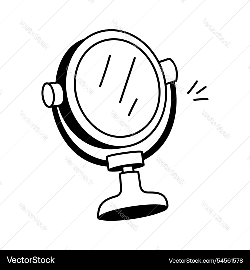 Hand mirror Royalty Free Vector Image - VectorStock