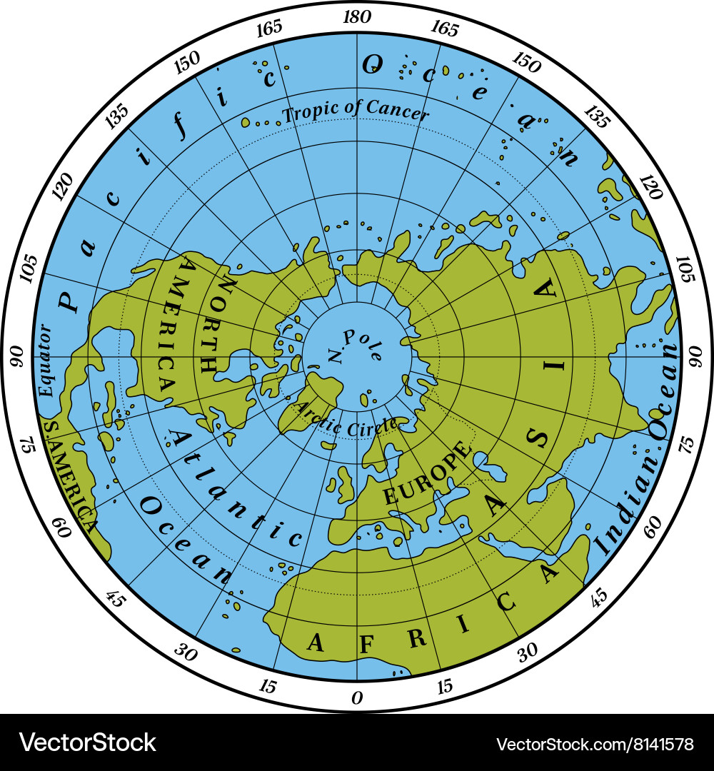 Northern hemisphere Royalty Free Vector Image - VectorStock