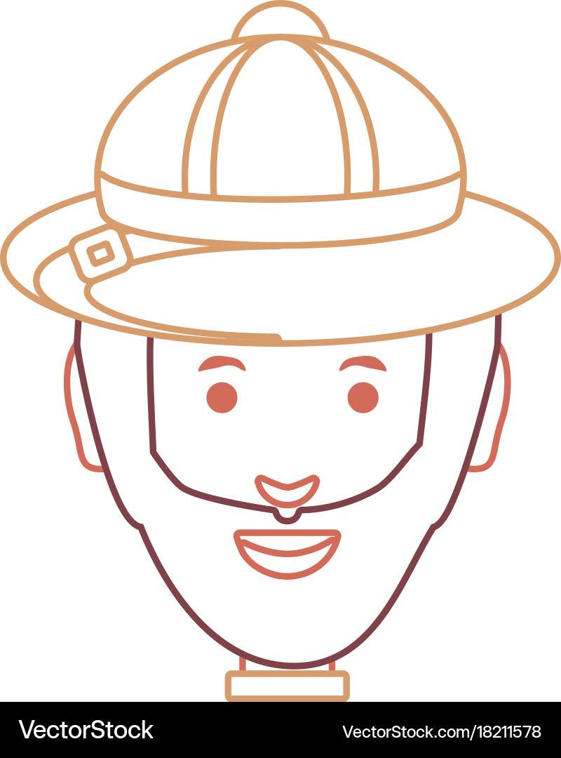 Safari Jäger Design Lizenzfreies Vektorbild