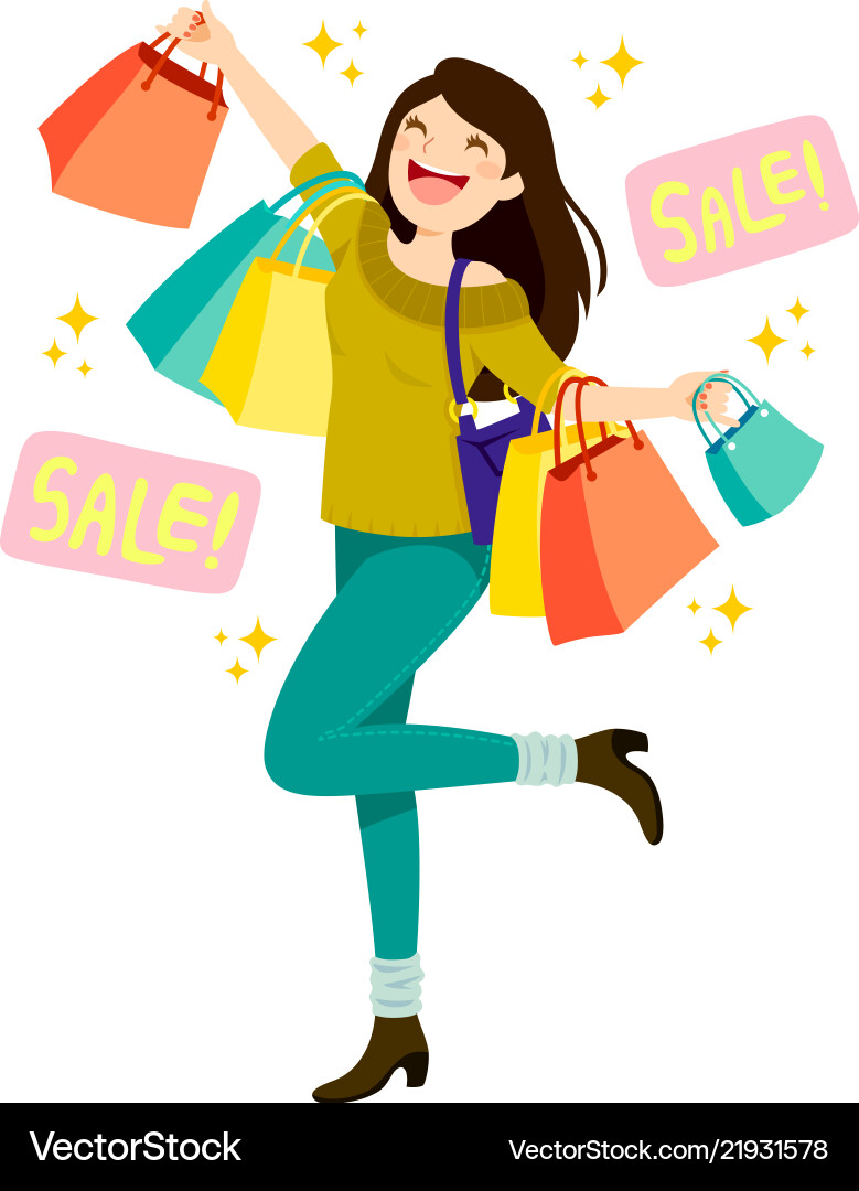 Sales shopping Royalty Free Vector Image - VectorStock