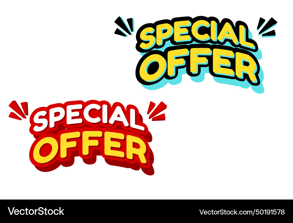Special offer icon design Royalty Free Vector Image