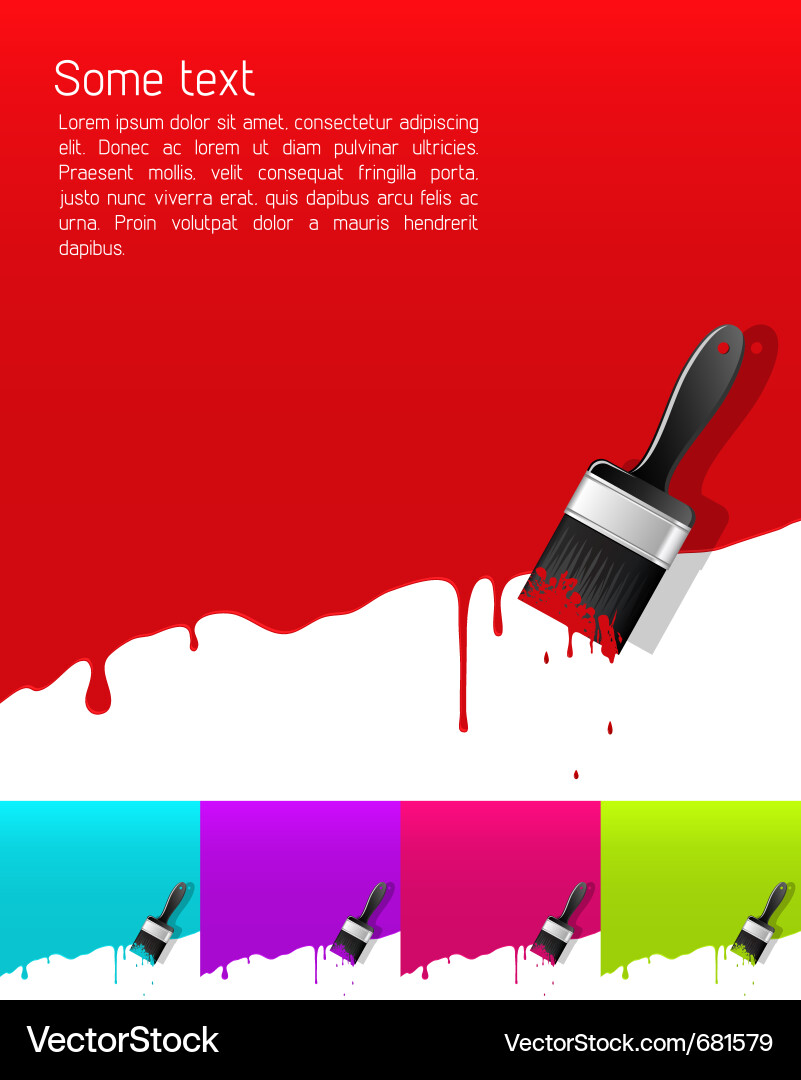 Colorful Dripping Paint Royalty Free Vector Image