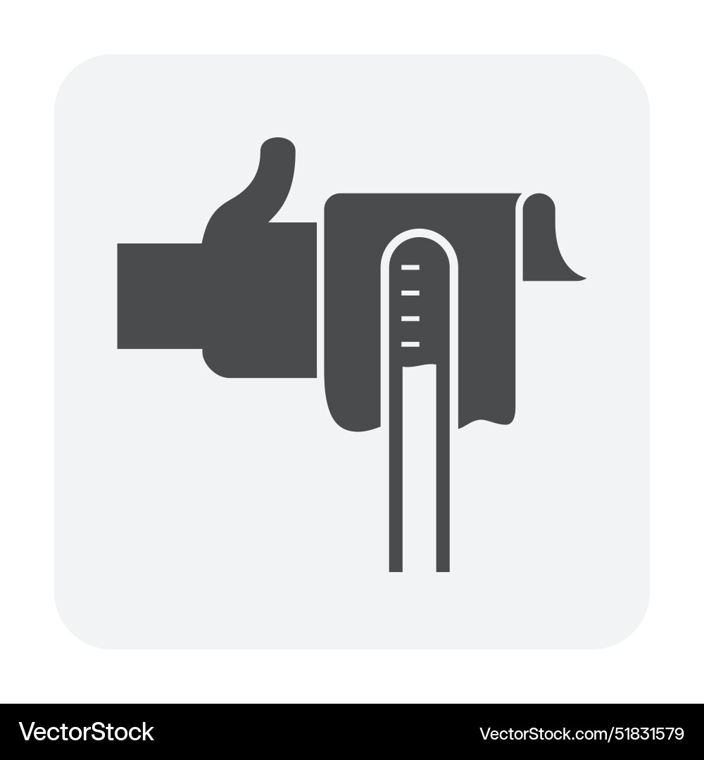 Engine lubricant oil level check icon Royalty Free Vector