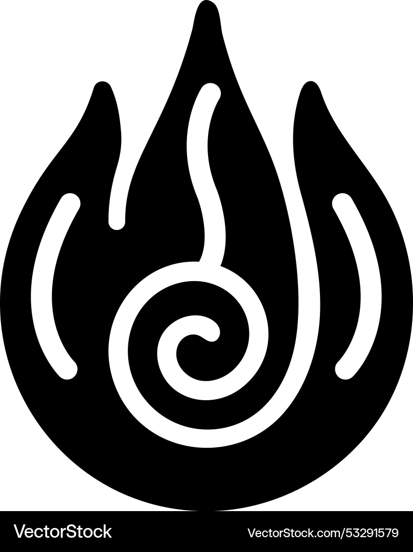 Feuersymbol Lizenzfreies Vektorbild - VectorStock