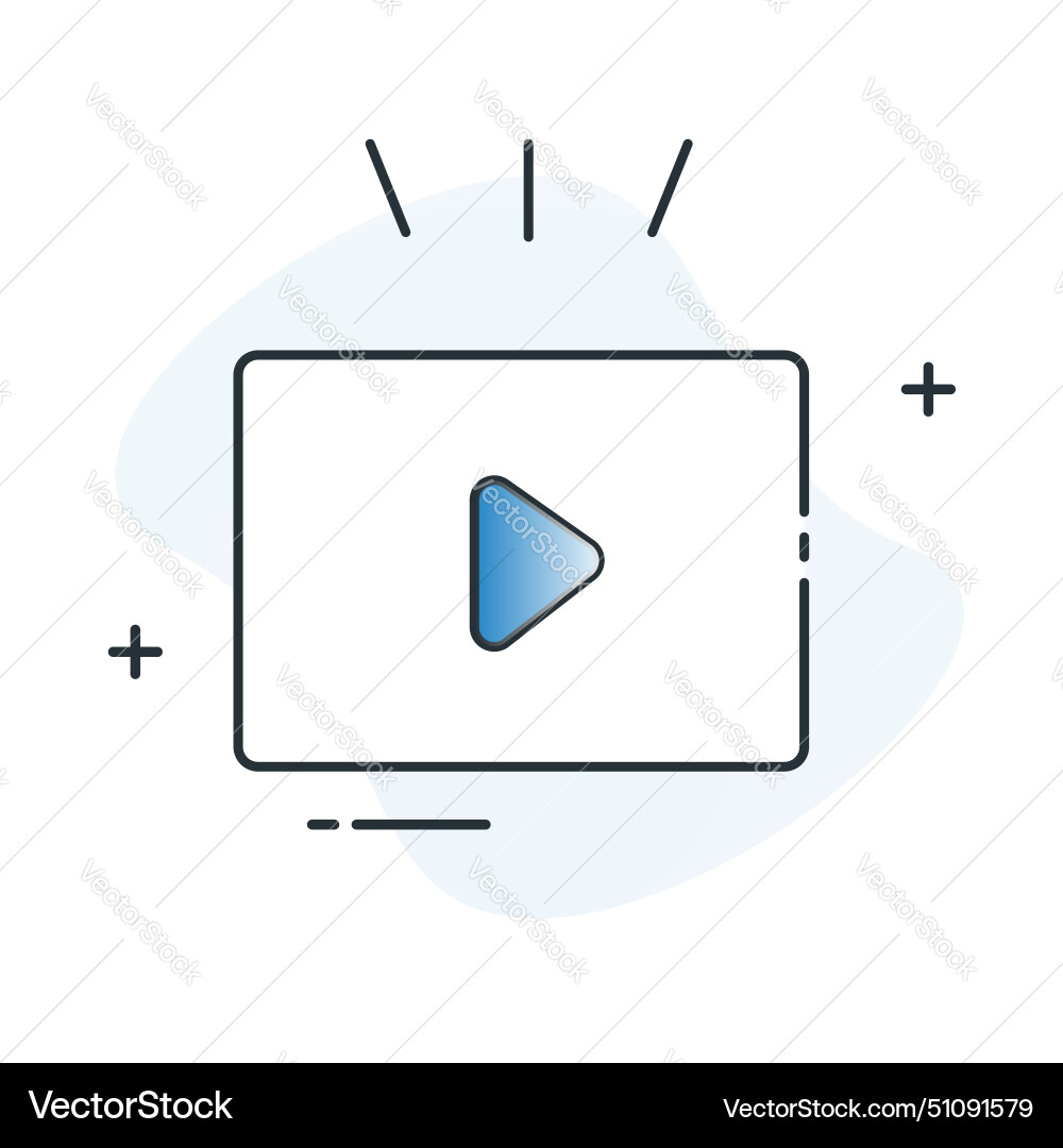Video prediction predictive analysis icon Vector Image