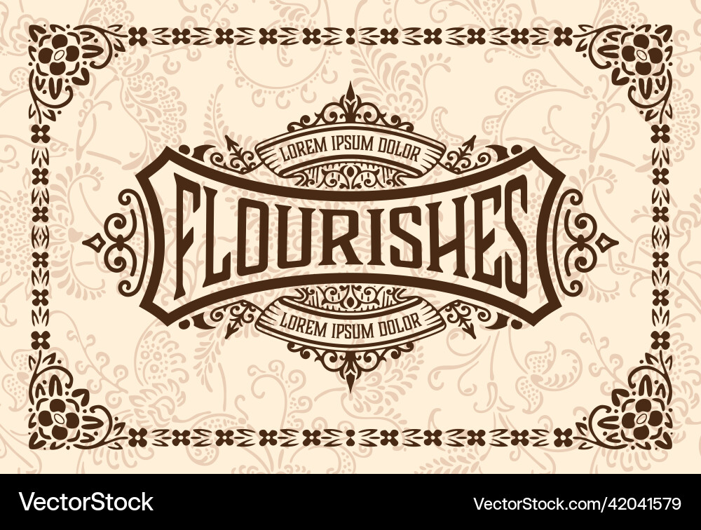 Western card with vintage style Royalty Free Vector Image