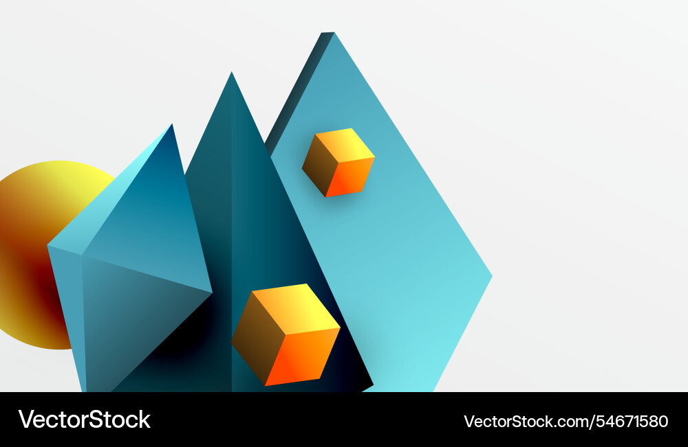 Abstract design showcasing isometric cubes Vector Image