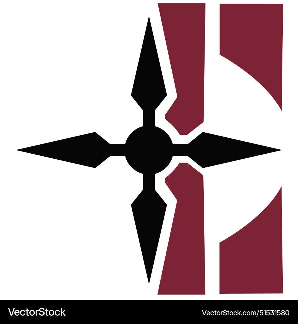 Compass e logo Royalty Free Vector Image - VectorStock