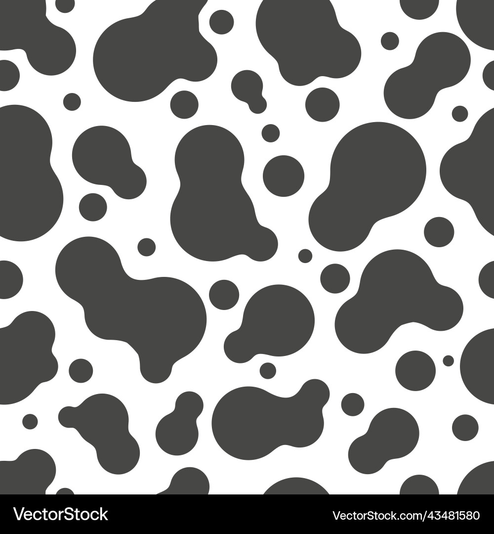 Cow pattern with spots and stains dairy seamless Vector Image