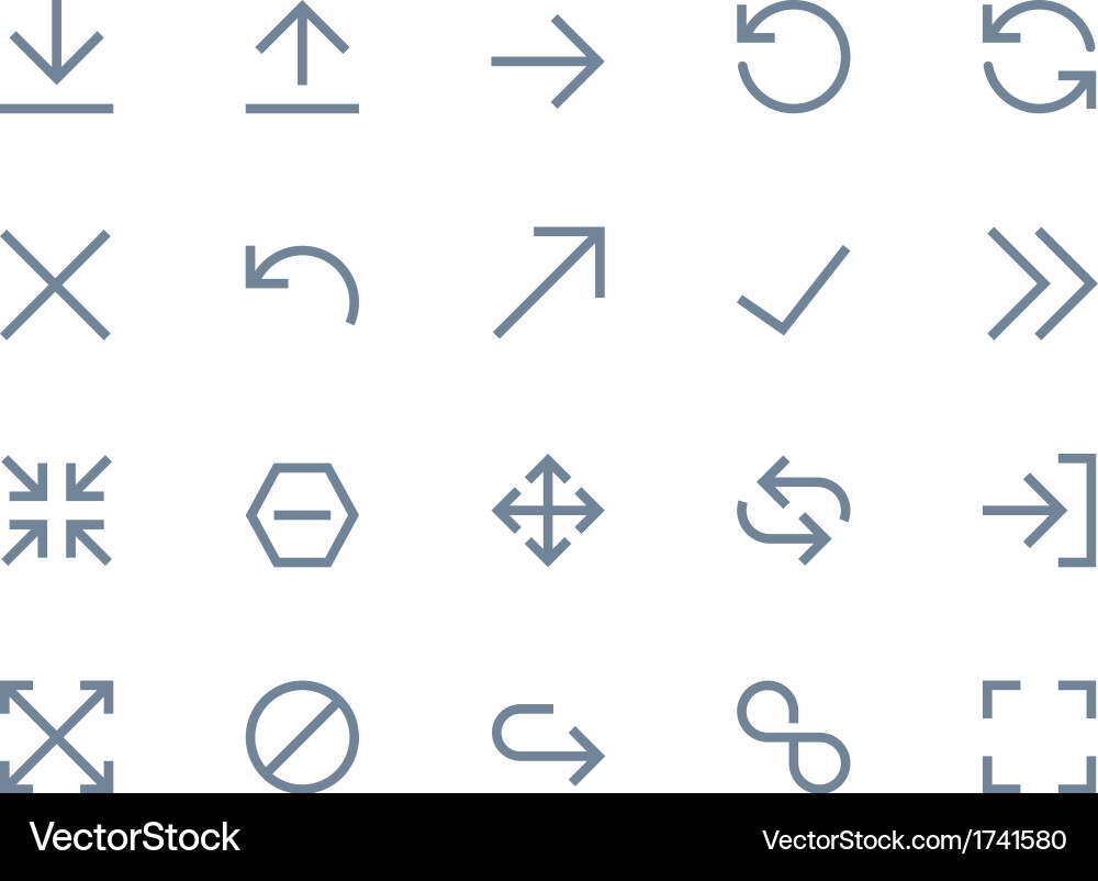 Directional Signs & Icons Royalty Free Vector Image