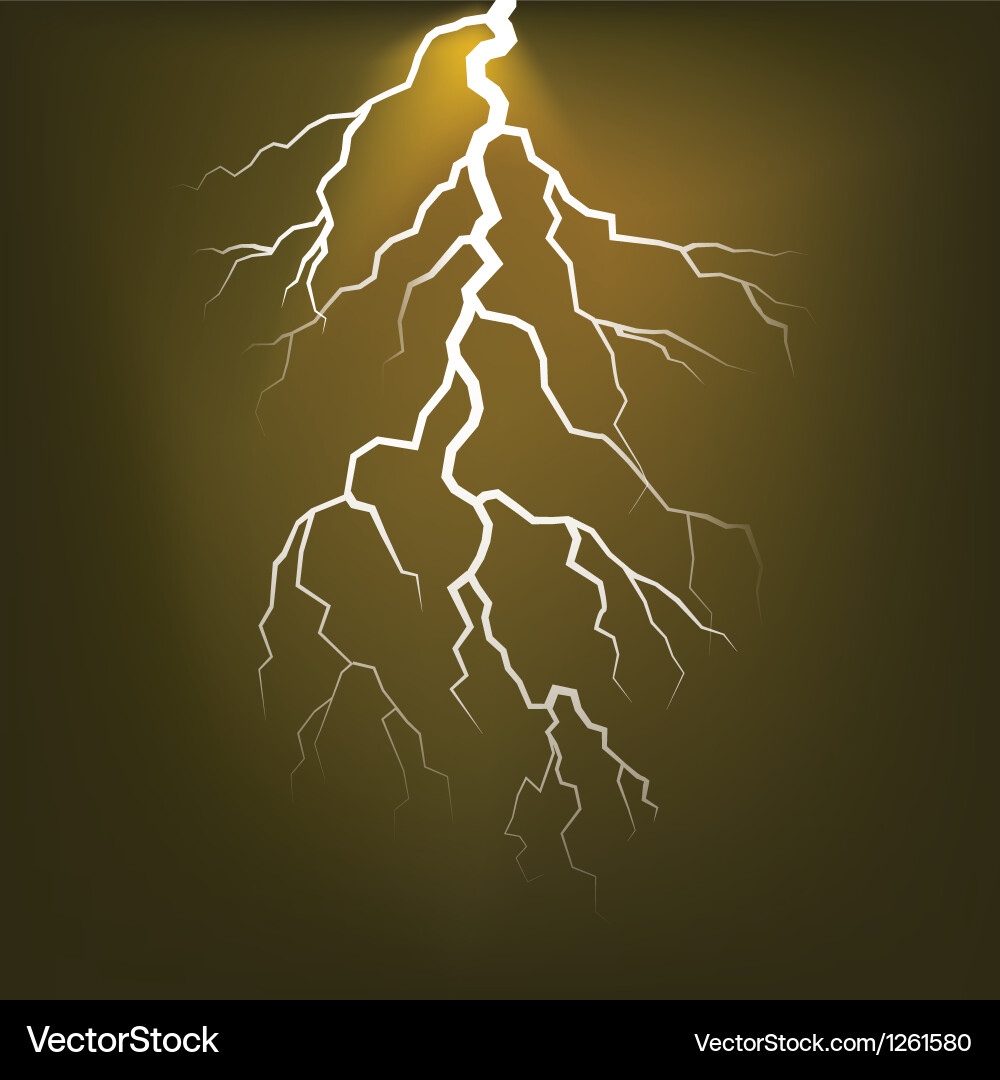 Dramatic Lightning Flash Royalty Free Vector Image