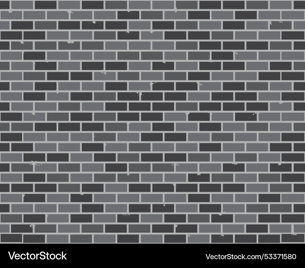 Grey brick wall seamless texture pattern Vector Image