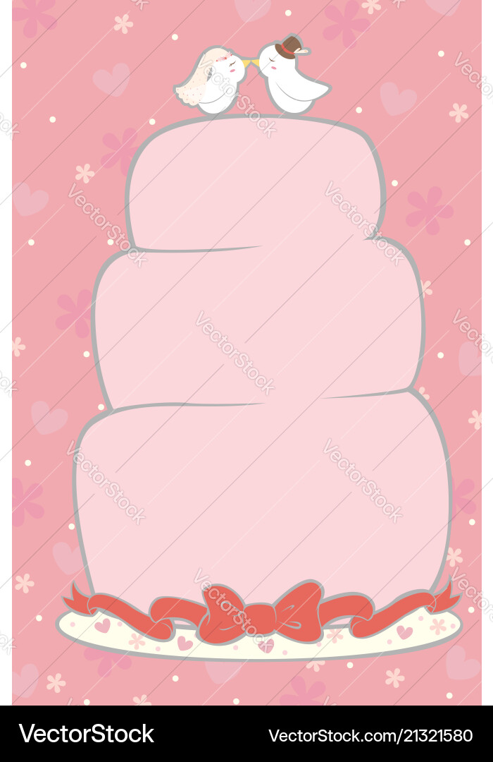 Wedding cake Royalty Free Vector Image - VectorStock