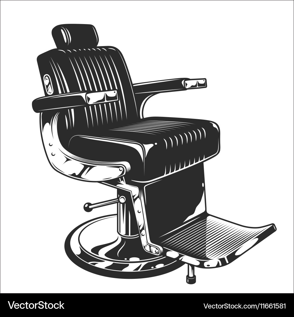 Barbershop chair Royalty Free Vector Image - VectorStock