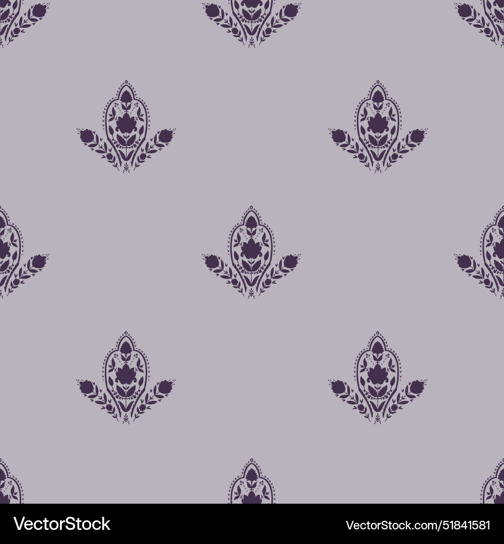 Elegant purple floral pattern Royalty Free Vector Image