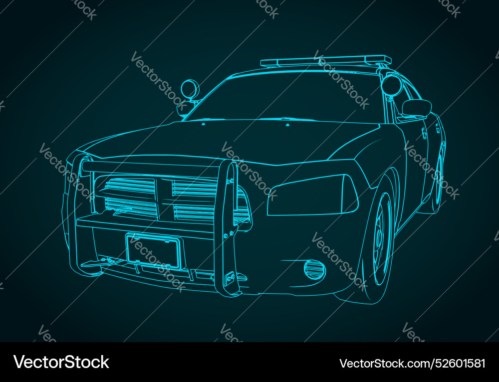Police car Royalty Free Vector Image - VectorStock