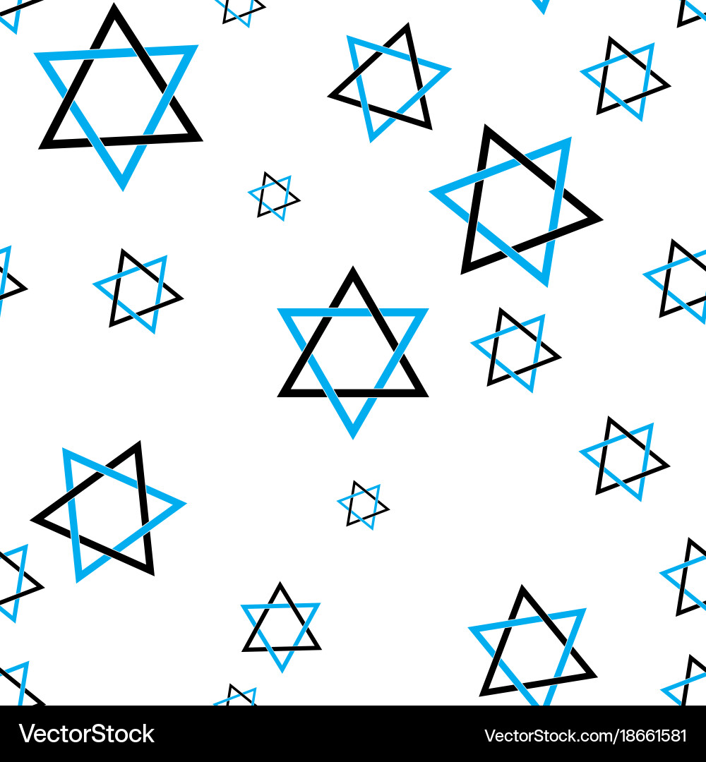 Star of David Pattern Royalty Free Vector Image