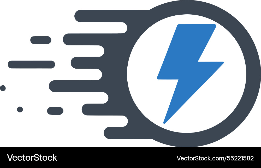 Speedy energy icon Royalty Free Vector Image - VectorStock