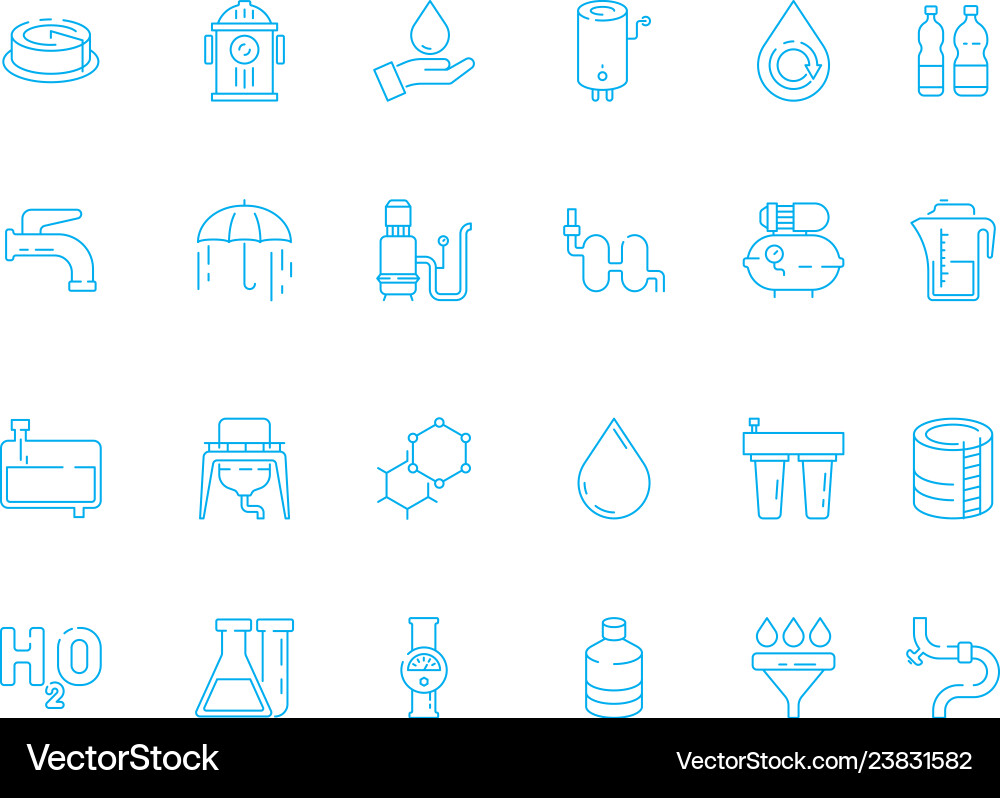 Water treatment purifier container filter tank Vector Image