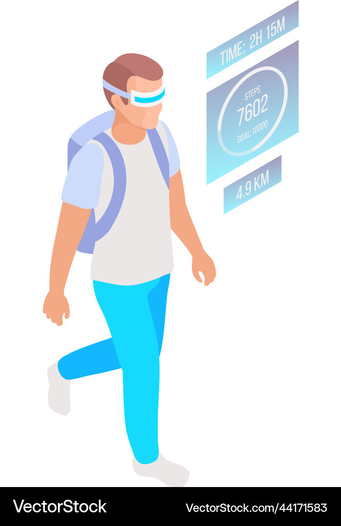 Augmented reality glasses Royalty Free Vector Image