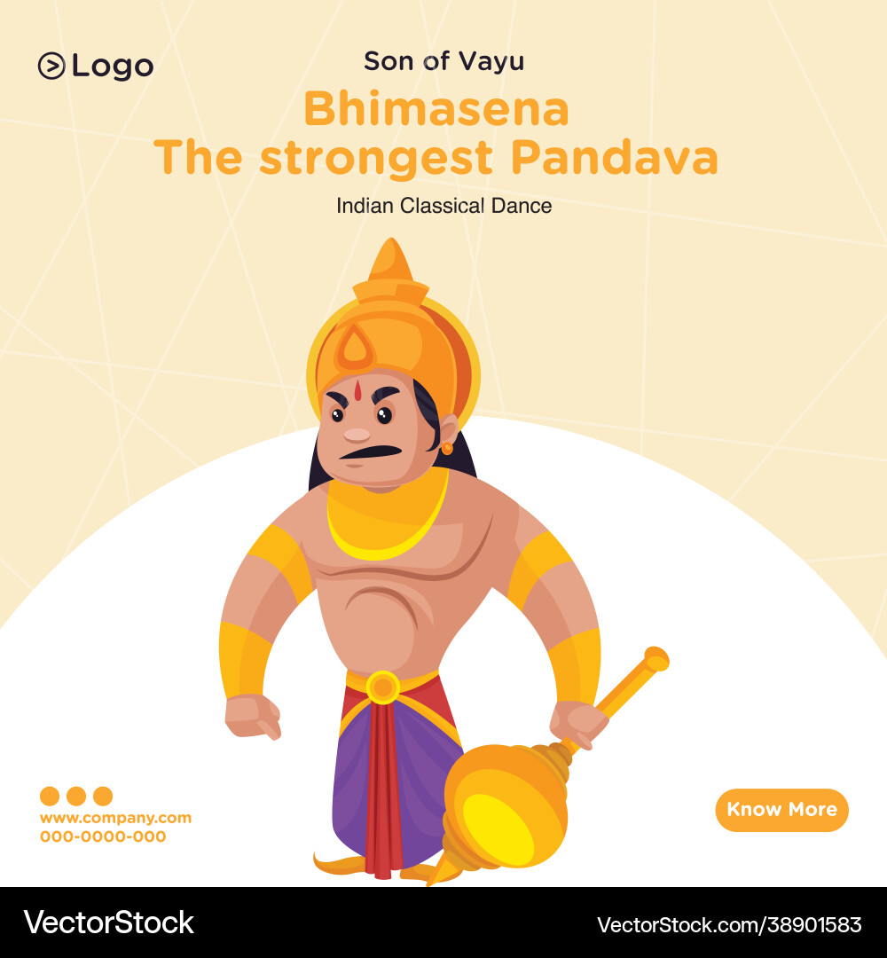 Banner design bimasena Royalty Free Vector Image