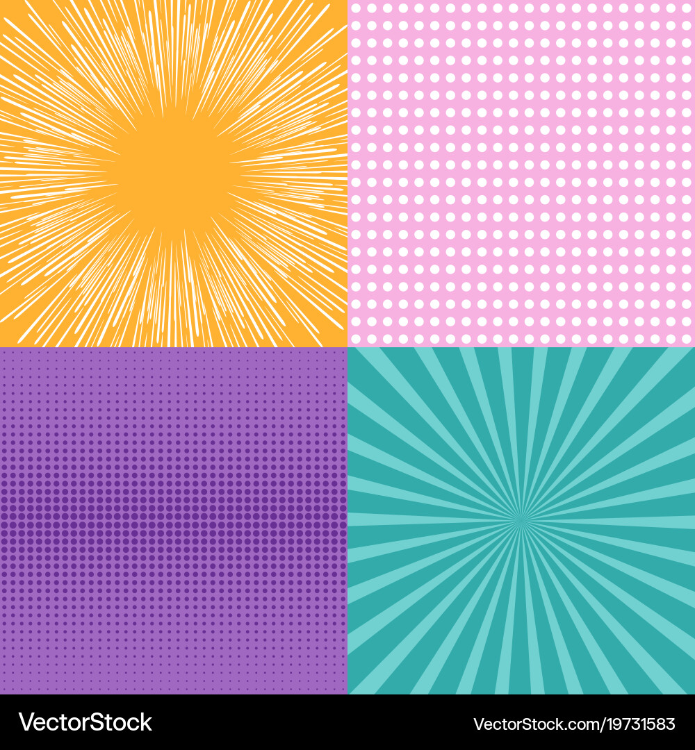 Colorful comics template Royalty Free Vector Image