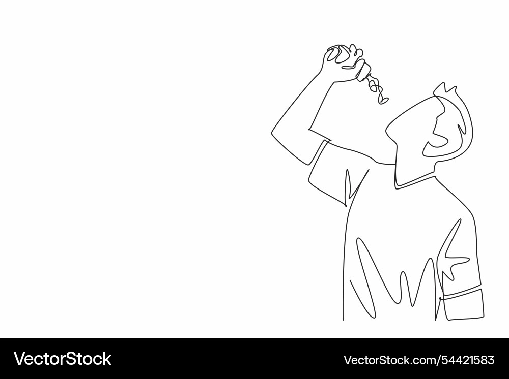 National pharmacist day one single line drawing Vector Image