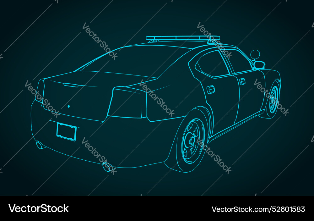 Police car Royalty Free Vector Image - VectorStock