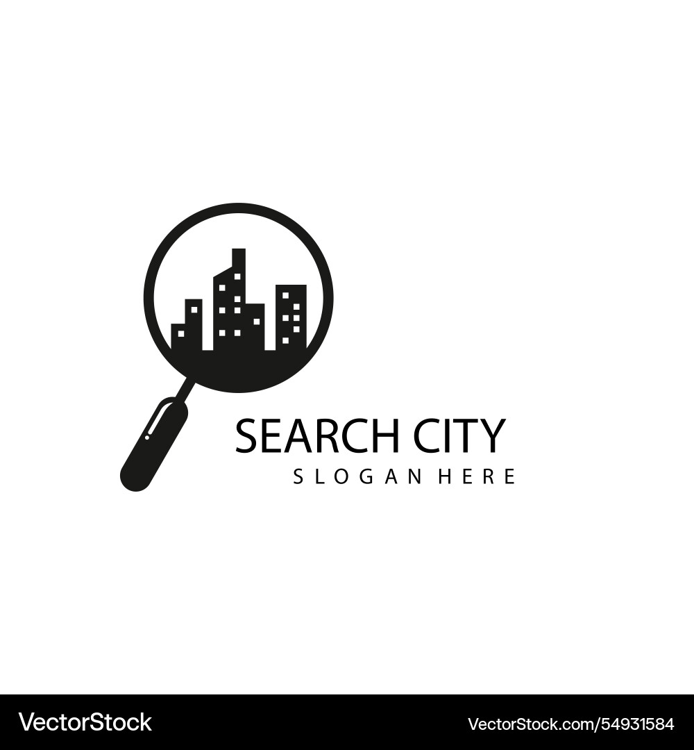 City logo design template Royalty Free Vector Image