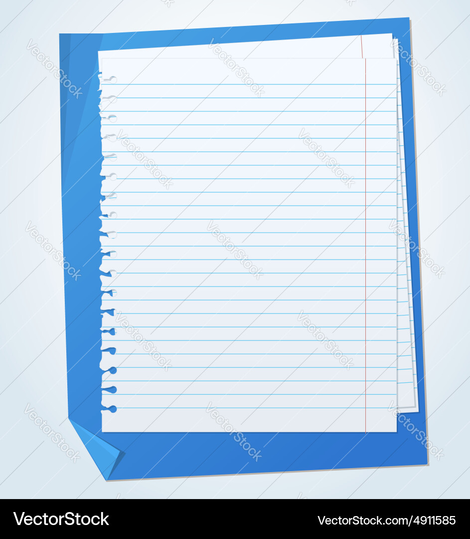Blue Paper Sheets with Crumpled Edges Royalty Free Vector