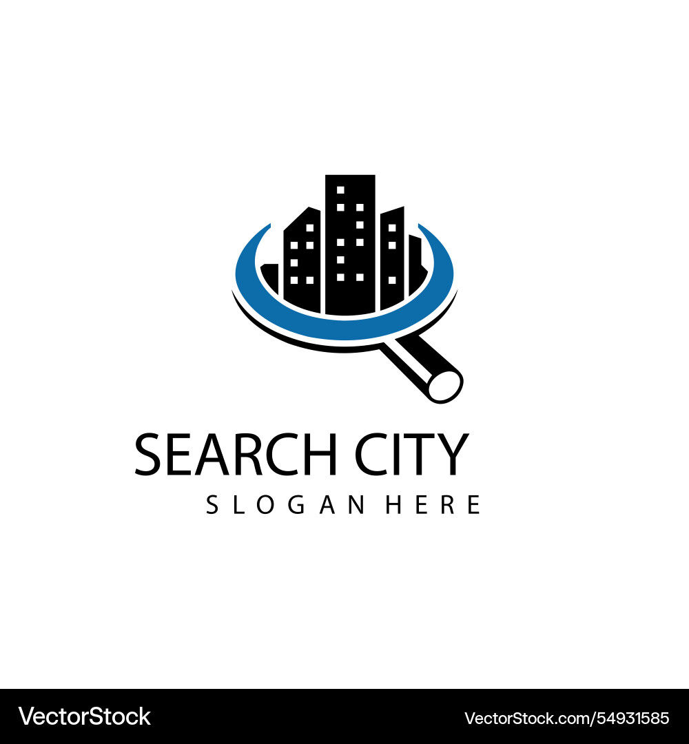 City logo design template Royalty Free Vector Image